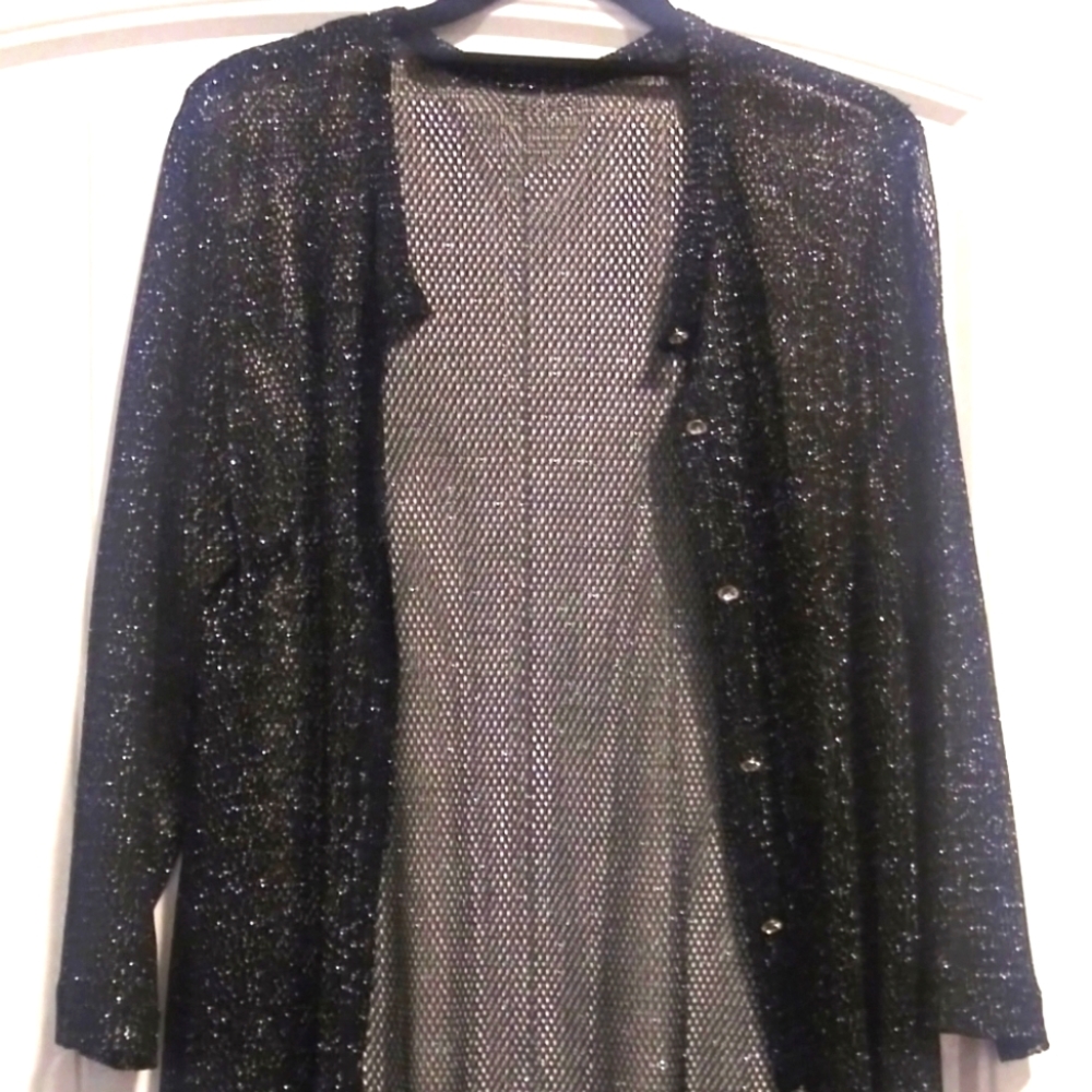 Beautiful Black Lightweight Bling Jacket. - Gem